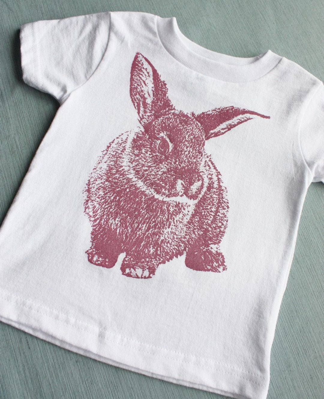 Child's Bunny Shirt, Rabbit Tshirt, Screen Printed - Etsy