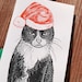 Fussy Figaro Angry Cat Funny Holiday Cards SINGLE CARD - Etsy