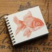 Goldfish Mini Journal, Fish Notebook, Goldfish Pocket Notebook - Etsy
