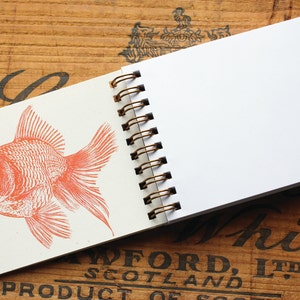 Goldfish Mini Journal, Fish Notebook, Goldfish Pocket Notebook - Etsy