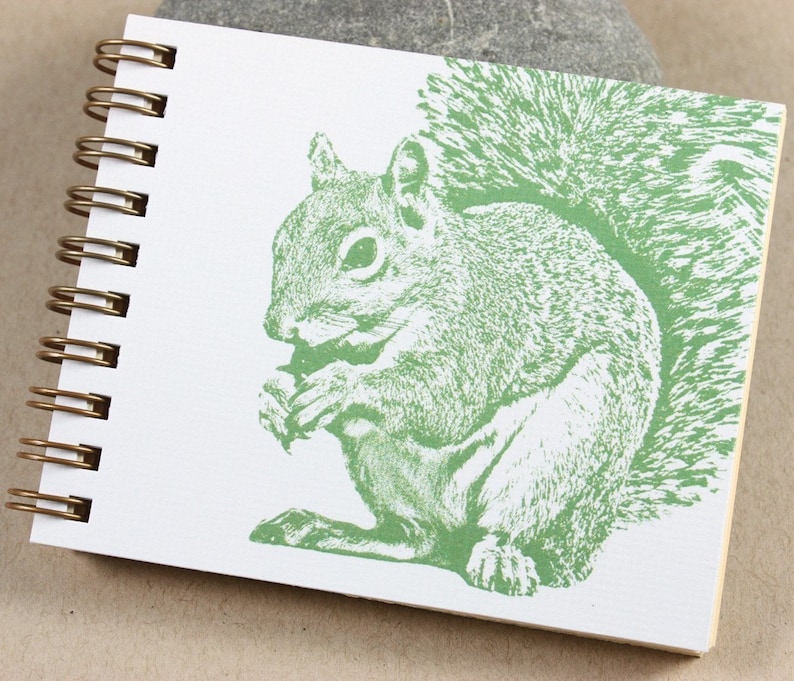 Mini Journal Sage Squirrel - Etsy