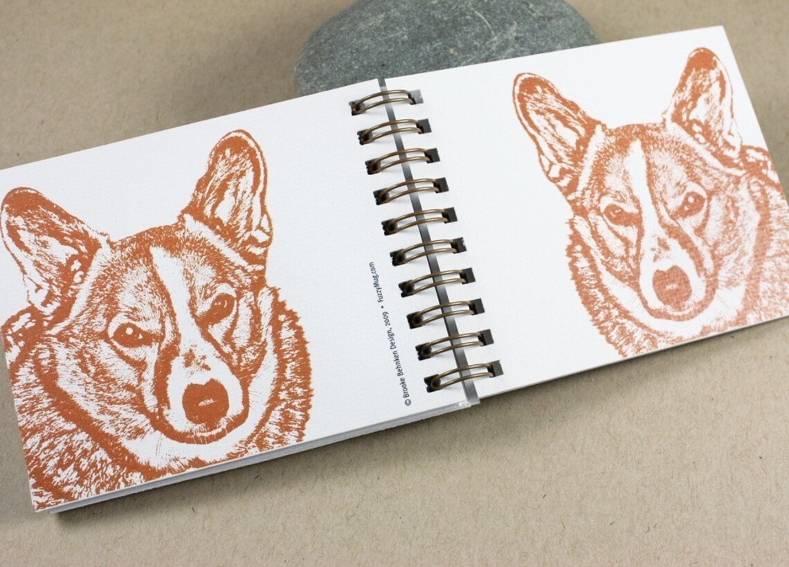 Corgi Mini Journal Corgi Gifts Dog Journal Dog Notebook | Etsy