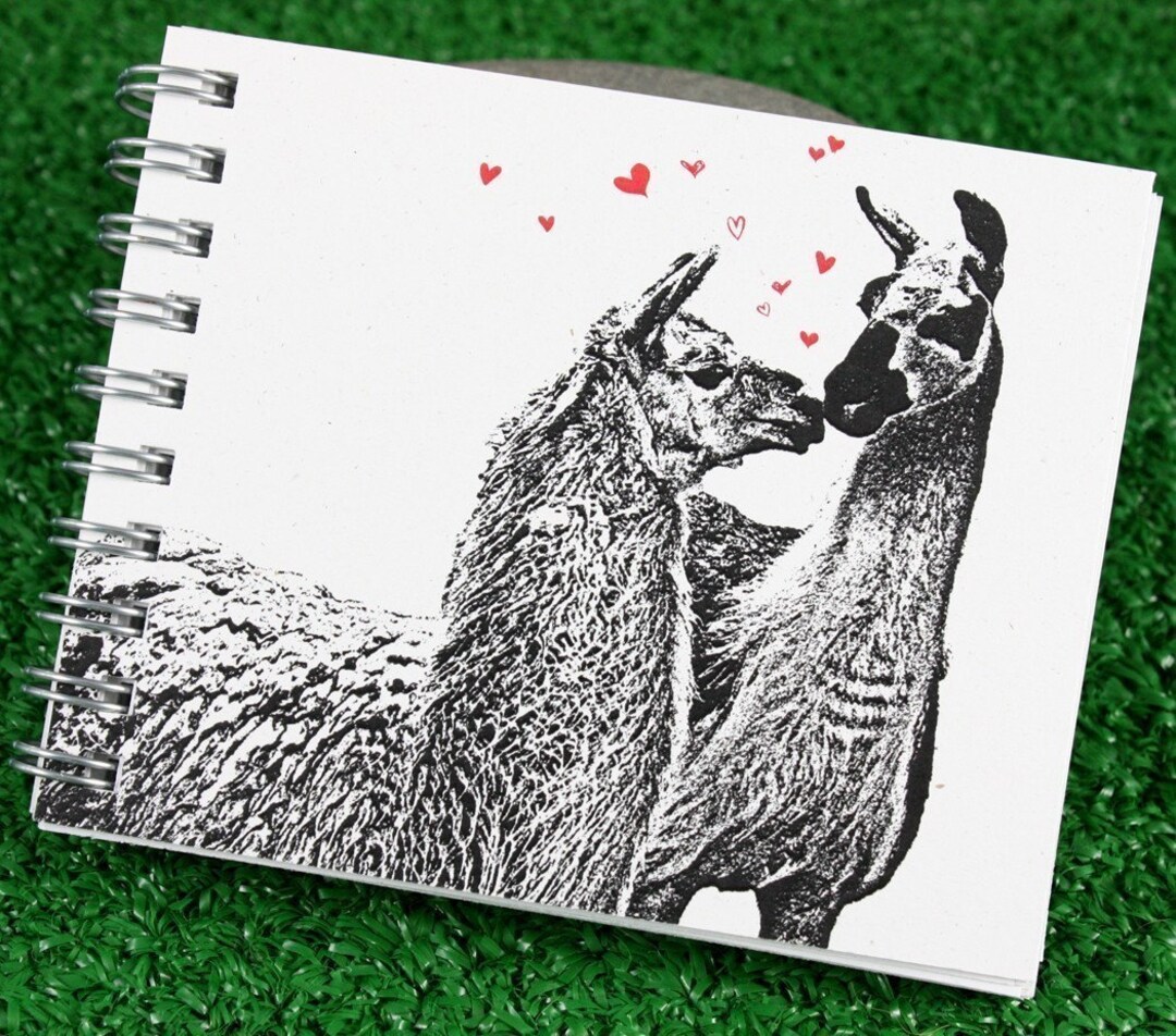 Llama Love Mini Journal, Pocket Journal, Journal, Notebook, Llama - Etsy