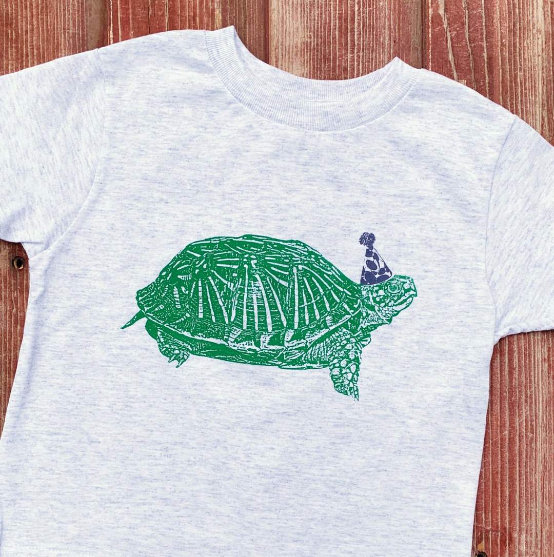Kids Turtle Birthday Shirt, Toddler Tshirt, Screenprinted - Etsy