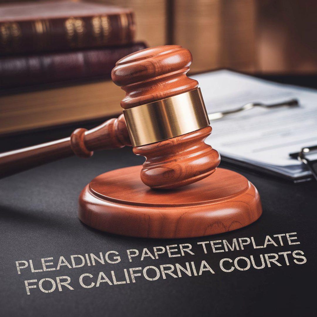 Pleading Paper for California Courts - Made by Lawyers for You ...