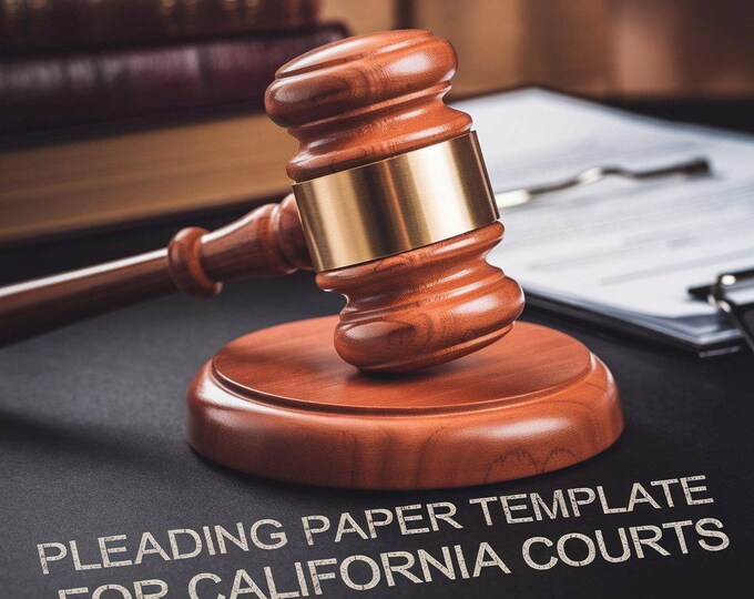 Pleading Paper for California Courts - Made by Lawyers for You ...