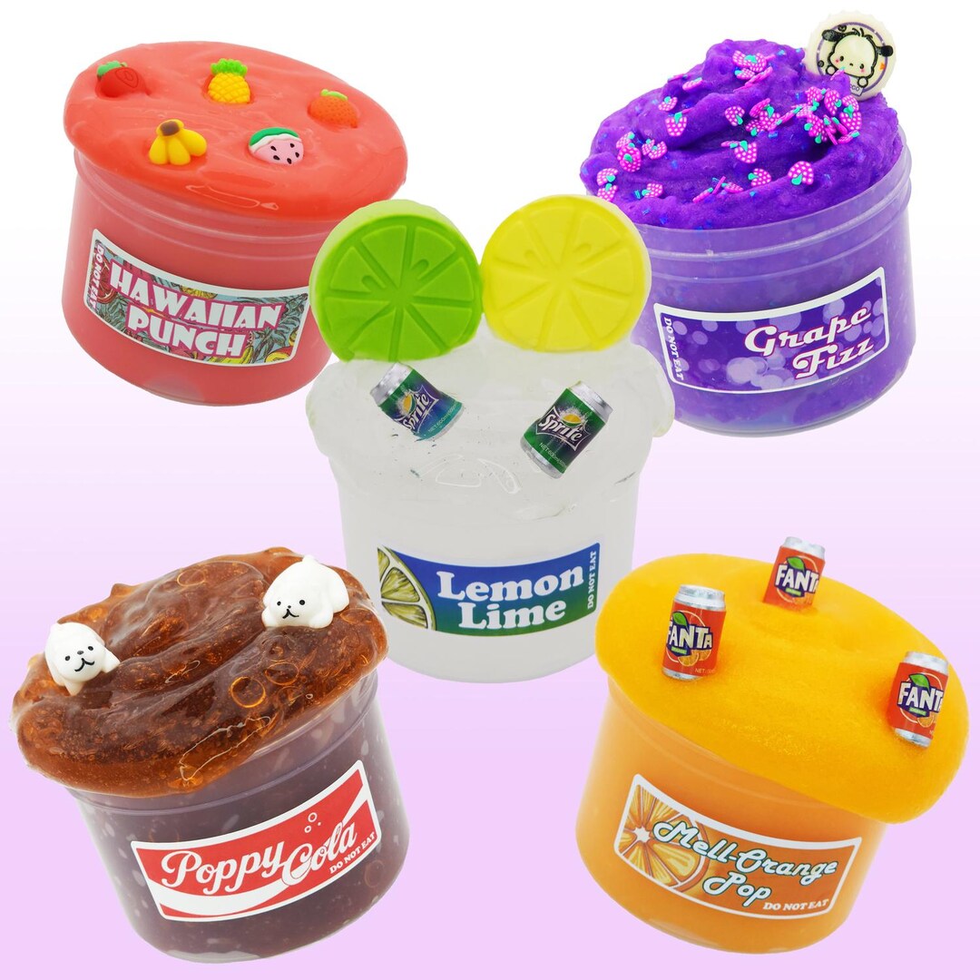 Soda Slime Bundle – Hawaiian Punch, Poppy Cola, Grape Fizz, Lemon Lime ...