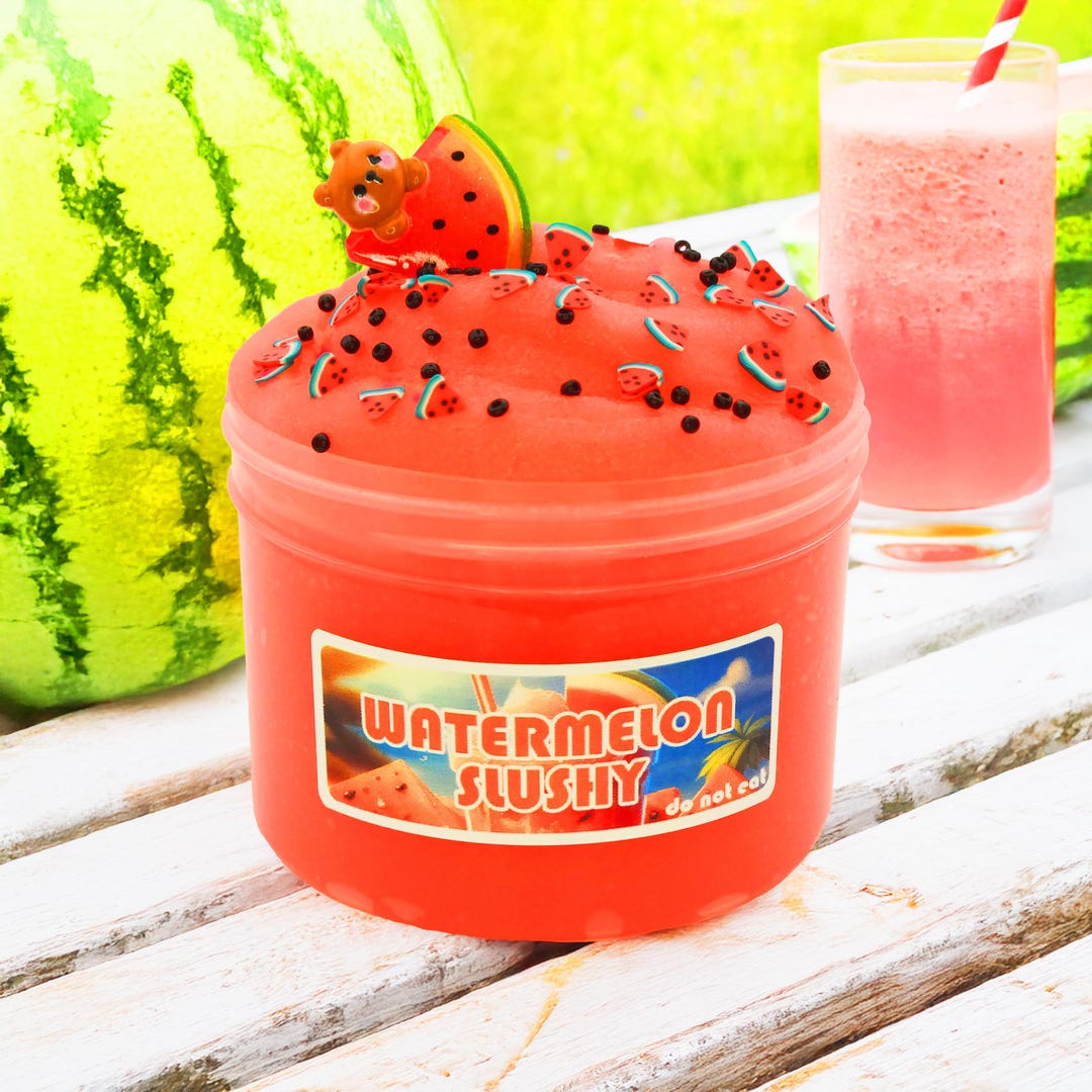 Watermelon Slushy Slime - Etsy