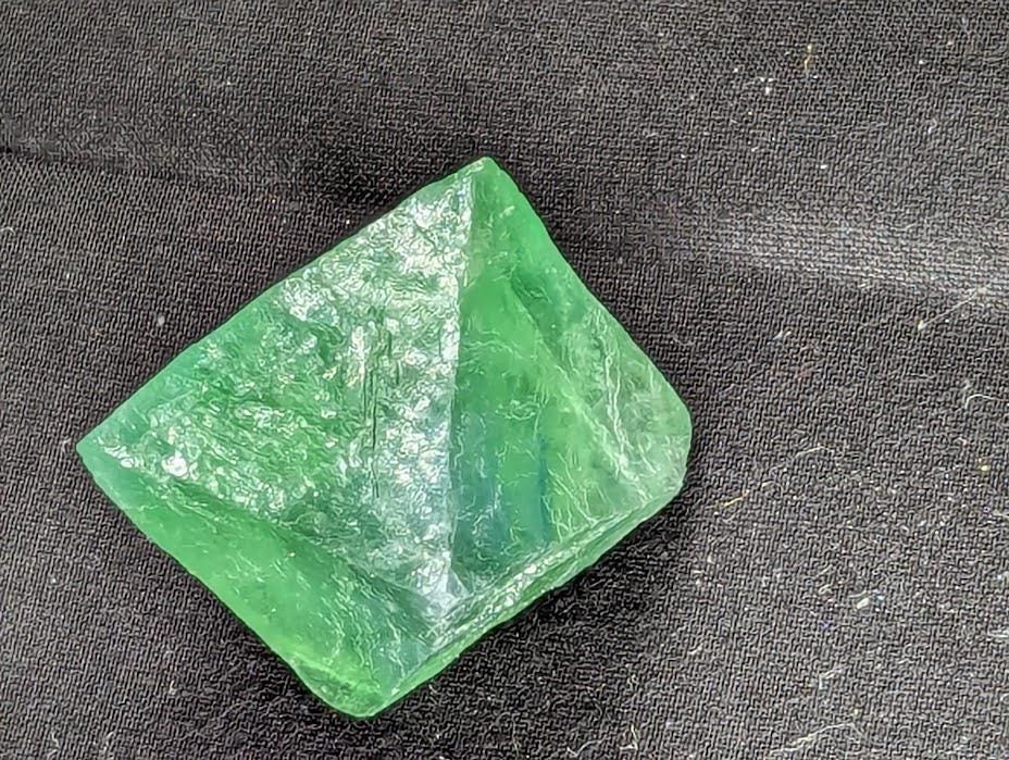 Fluorite Octahedron Natural Geometric Formation Crystals- Translucent ...