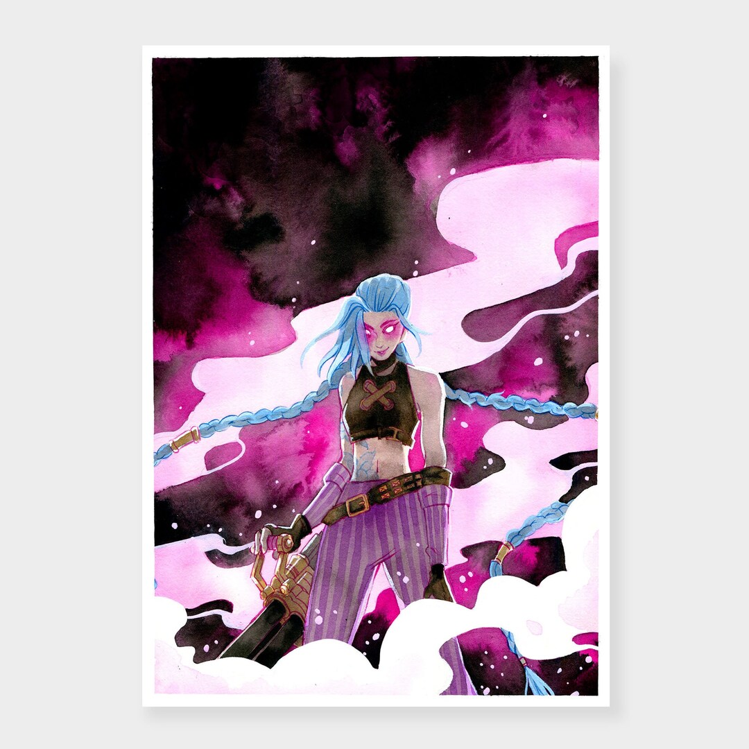 Jinx Arcane League of Legends Print A4 - Etsy UK