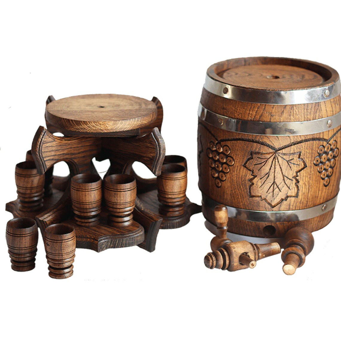 Exclusive Wooden Whiskey Barrel 5L Unique Gift for Valentines Day, Him ...