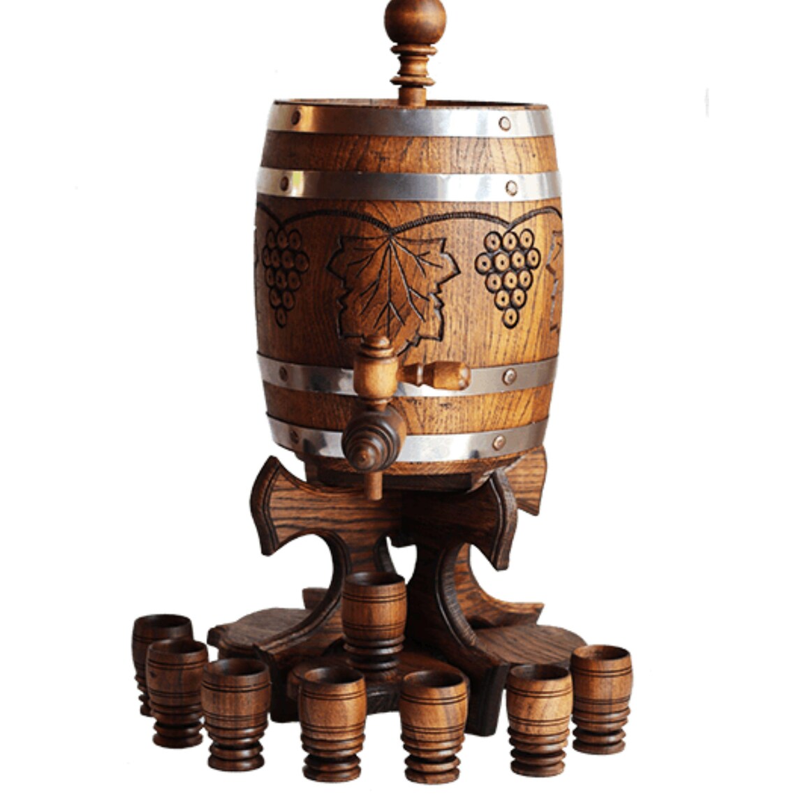 Exclusive Wooden Whiskey Barrel 5L Unique Gift for Valentines Day, Him ...