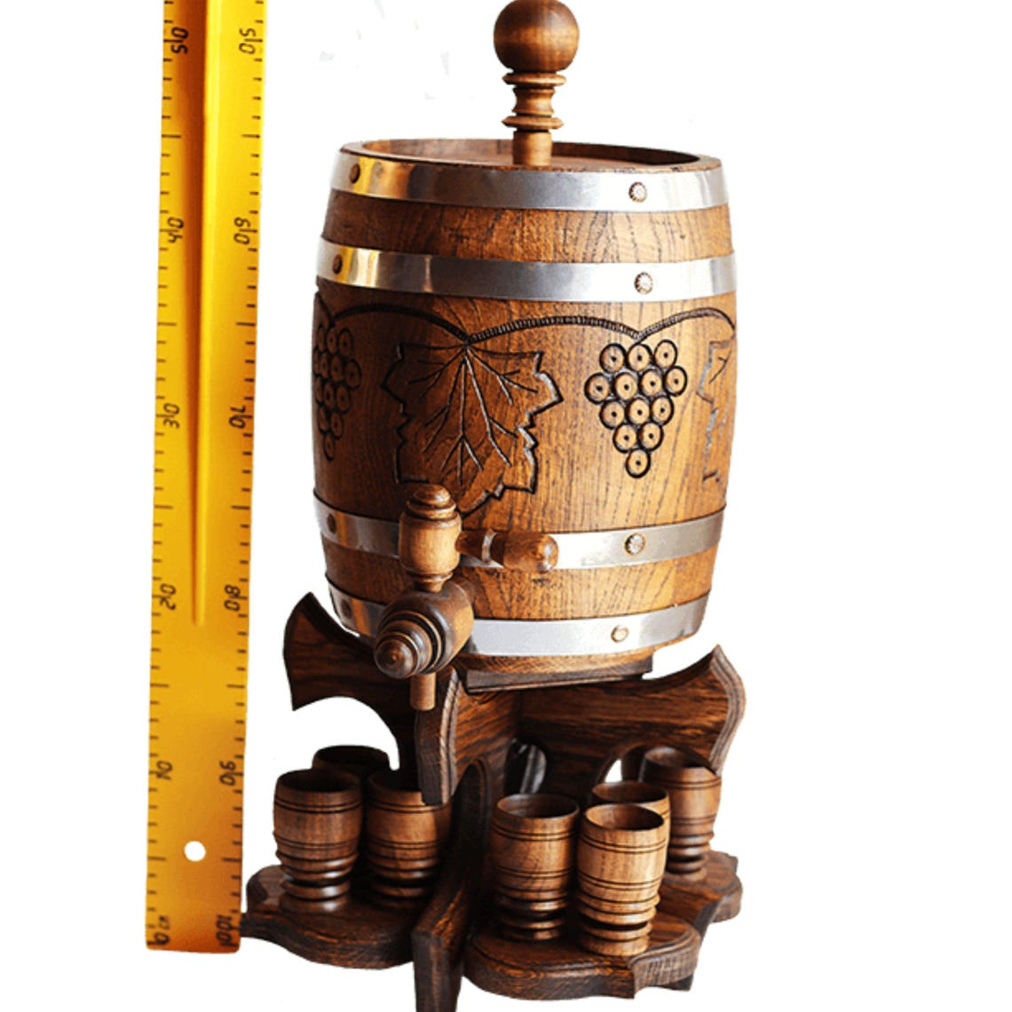 Exclusive Wooden Whiskey Barrel 5L Unique Gift for Valentines Day, Him ...