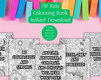 JW Kids Coloring Pages, Jehovah Created All Things, Family Worship Idea ...