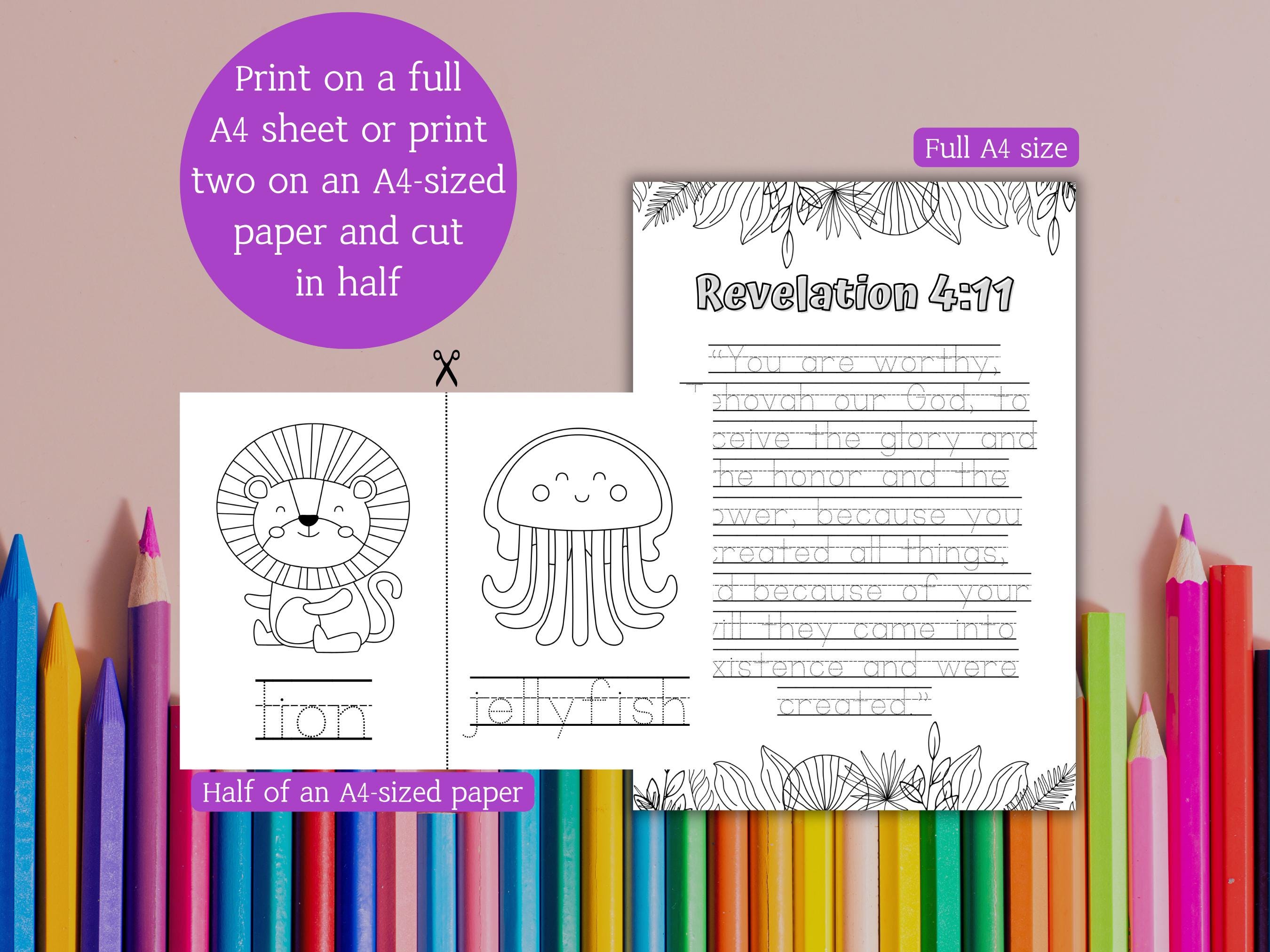 JW Kids Coloring Pages, Jehovah's Creation Animals A to Z, Family ...