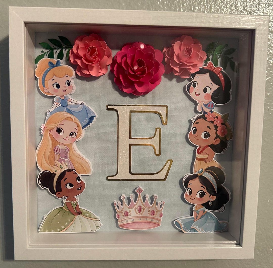 Customizable Princess Shadow Box - Etsy