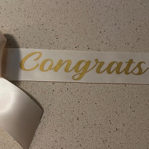 Personlized Satin Ribbon Message for Floral Arrangements Bouquets Ramos ...