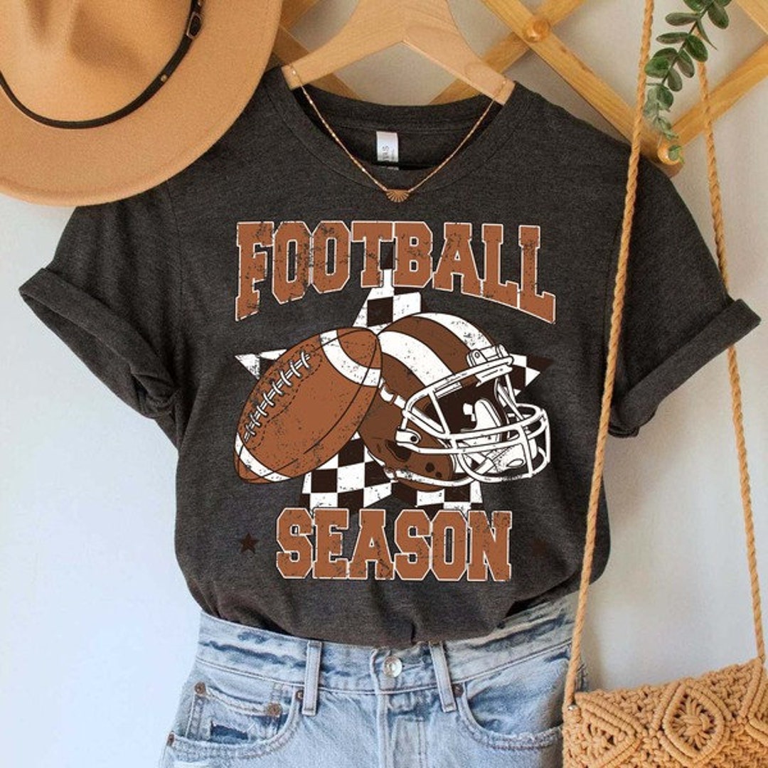 American Football Shirt Football Season Shirt Checkered - Etsy