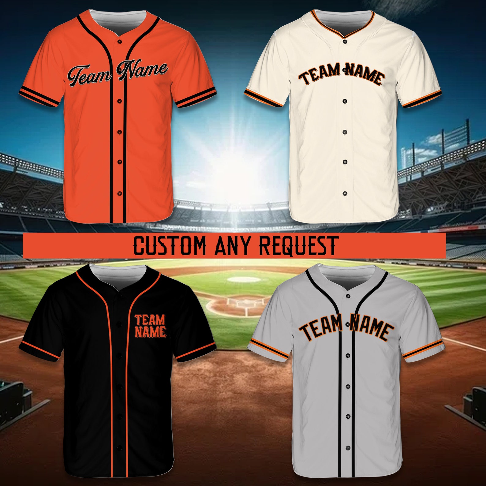 Personalized American Baseball Team Jersey Custom Jersey Color Baseball ...