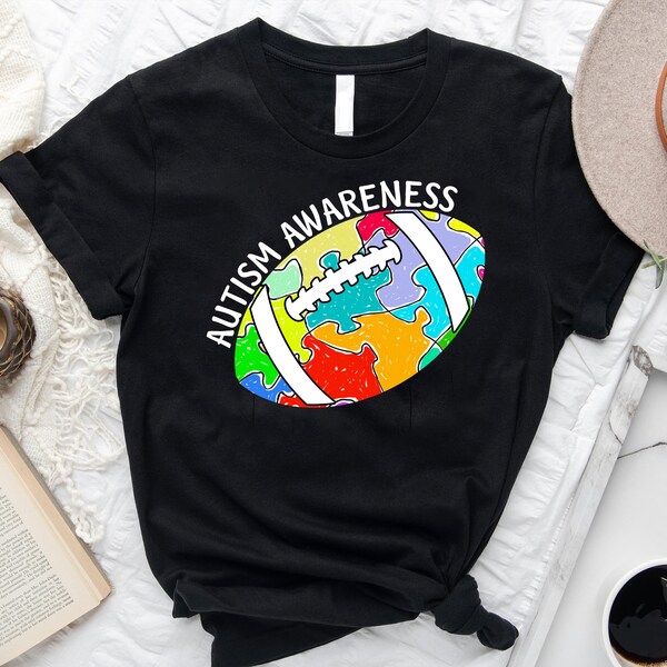 Autism Awareness Football Svg - Etsy