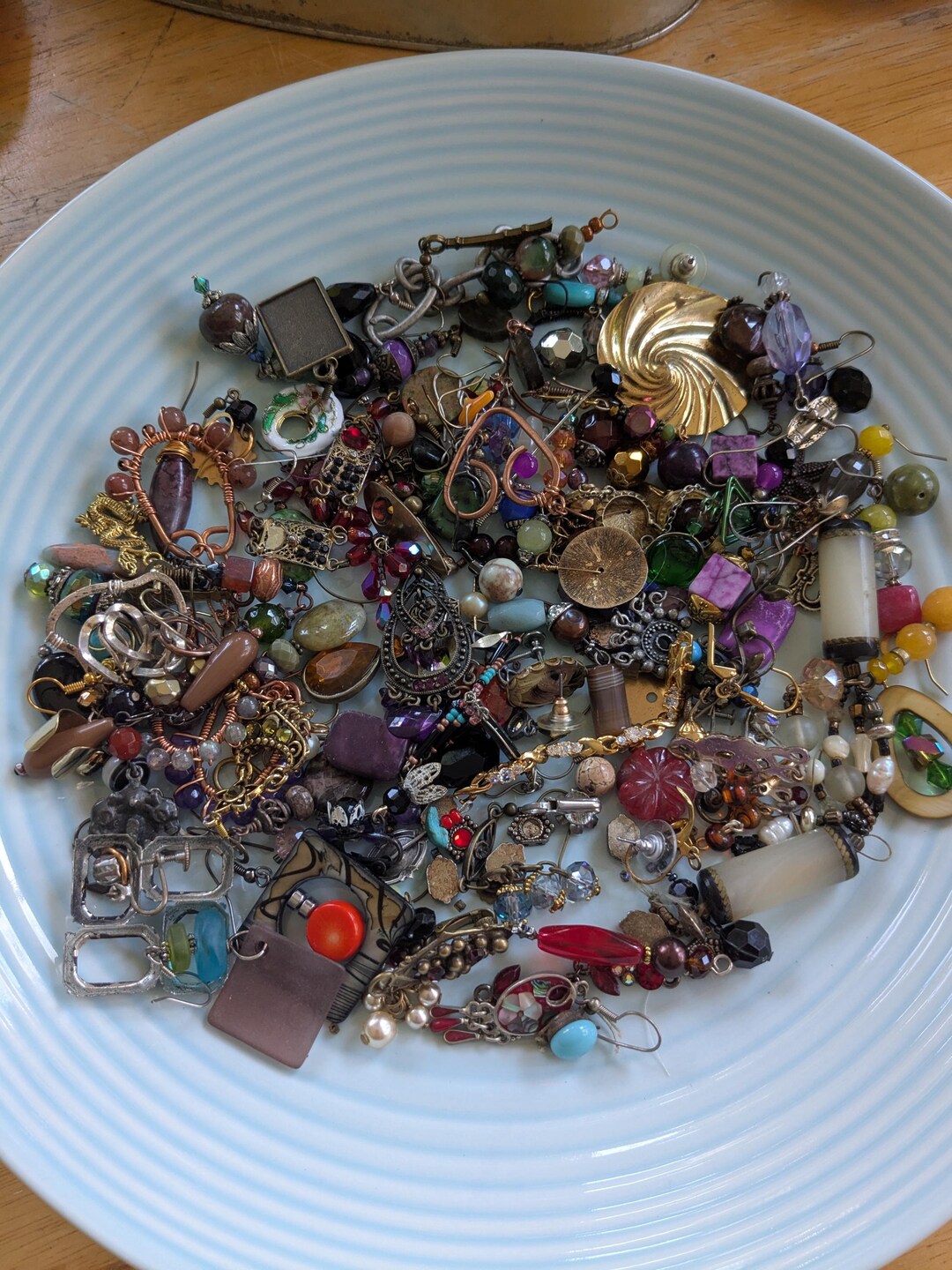 12 Oz Broken Vintage Jewelry Repurposing AB-114 - Etsy