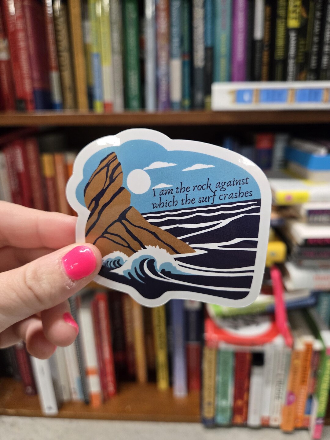 ACOSF Valkyrie Sticker - I Am the Rock Against Which the Surf Crashes ...