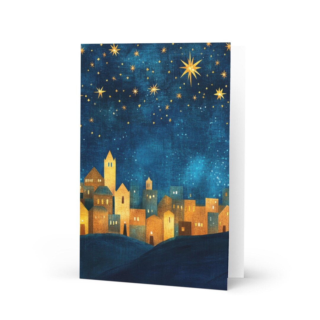 Bethlehem Greeting Card, Christmas Card, Festive Card, Holiday Card ...