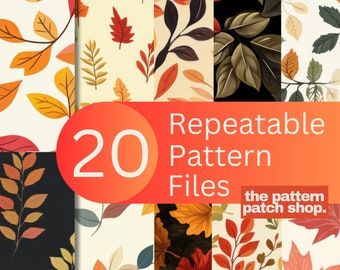 Fall Leaf Printable Paper, Digital Paper, Scrapbooking, Card Making ...