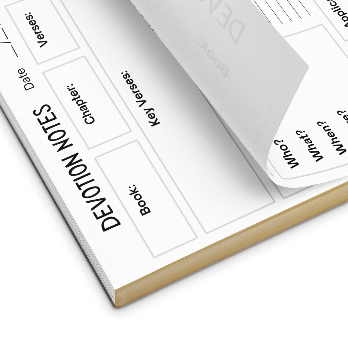 Devotion Notepad, Bible Study Notes, Scripture Reflection, Prayer ...
