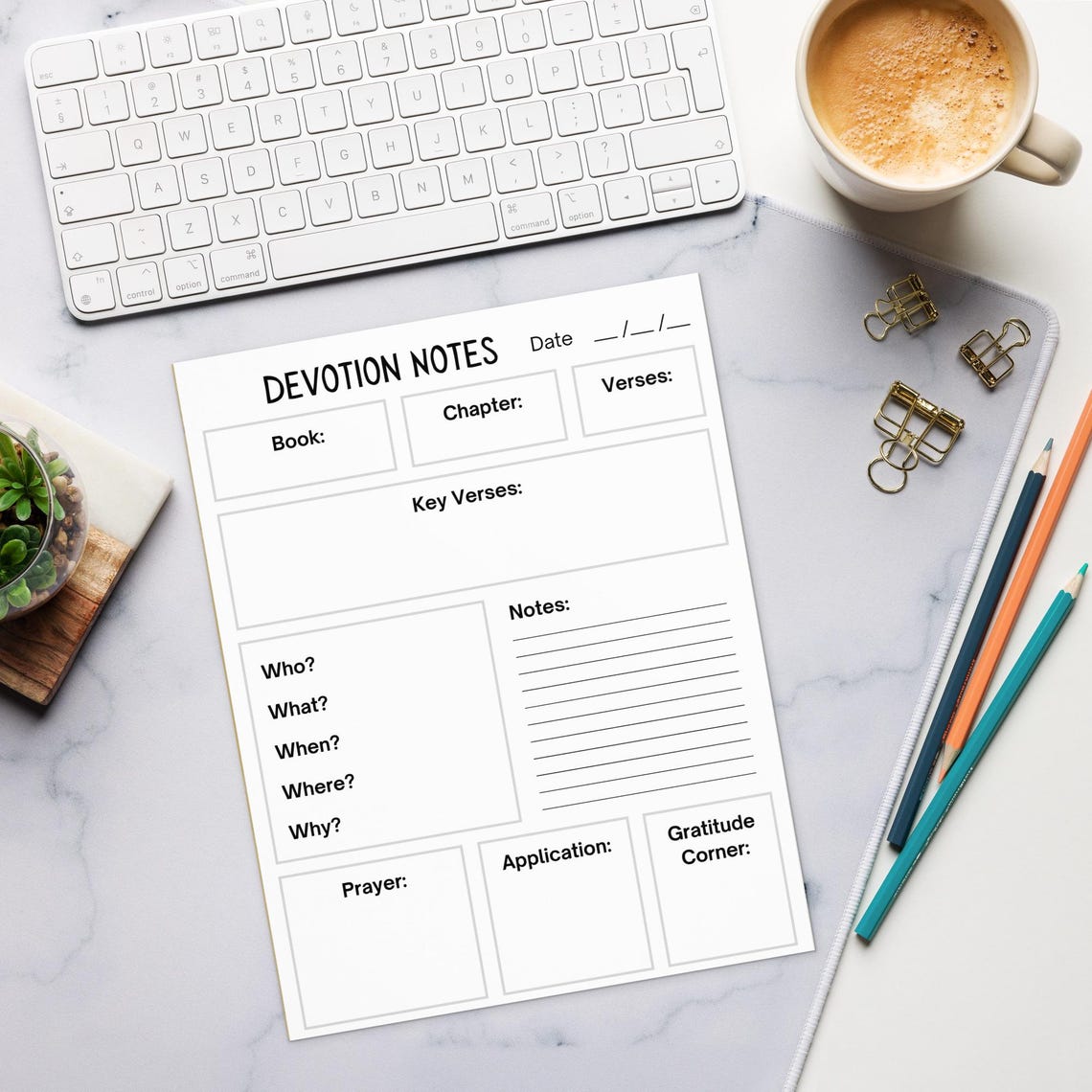 Devotion Notepad, Bible Study Notes, Scripture Reflection, Prayer ...