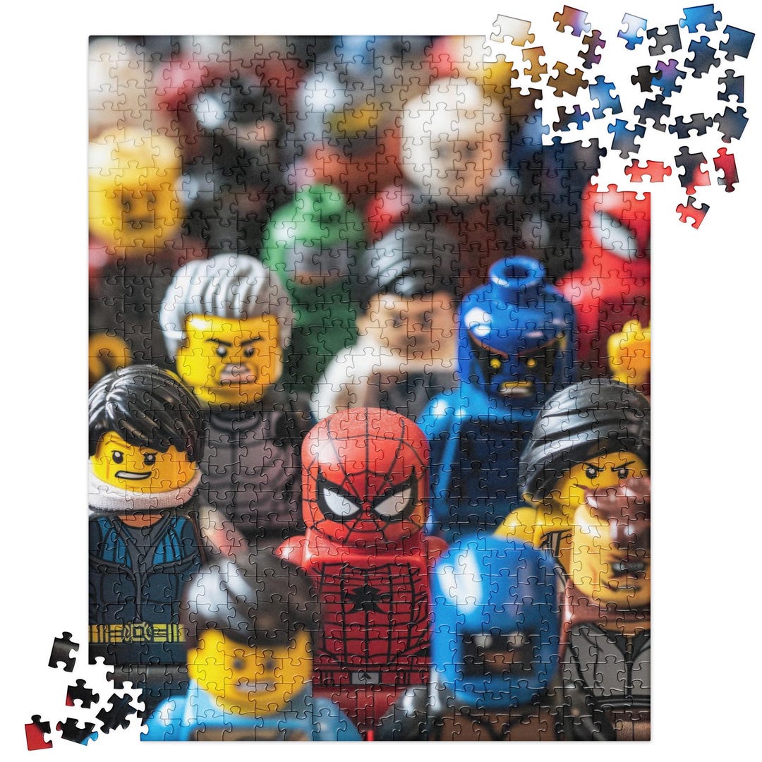 Spiderman Inspired Lego Jigsaw Puzzle for Marvel and Spiderman Fans ...