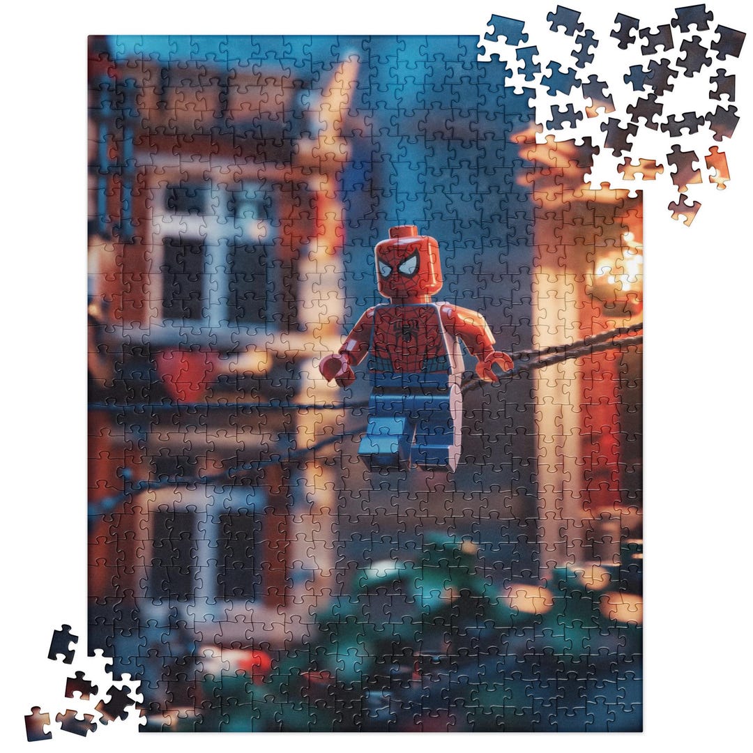 Spiderman Marvel Inspired Superhero Jigsaw Puzzle, Perfect Gift for ...