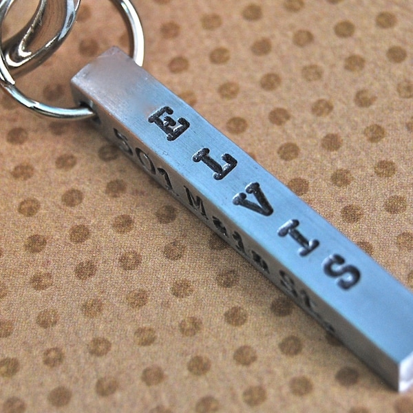 Handstamped Aluminum Ring - Etsy