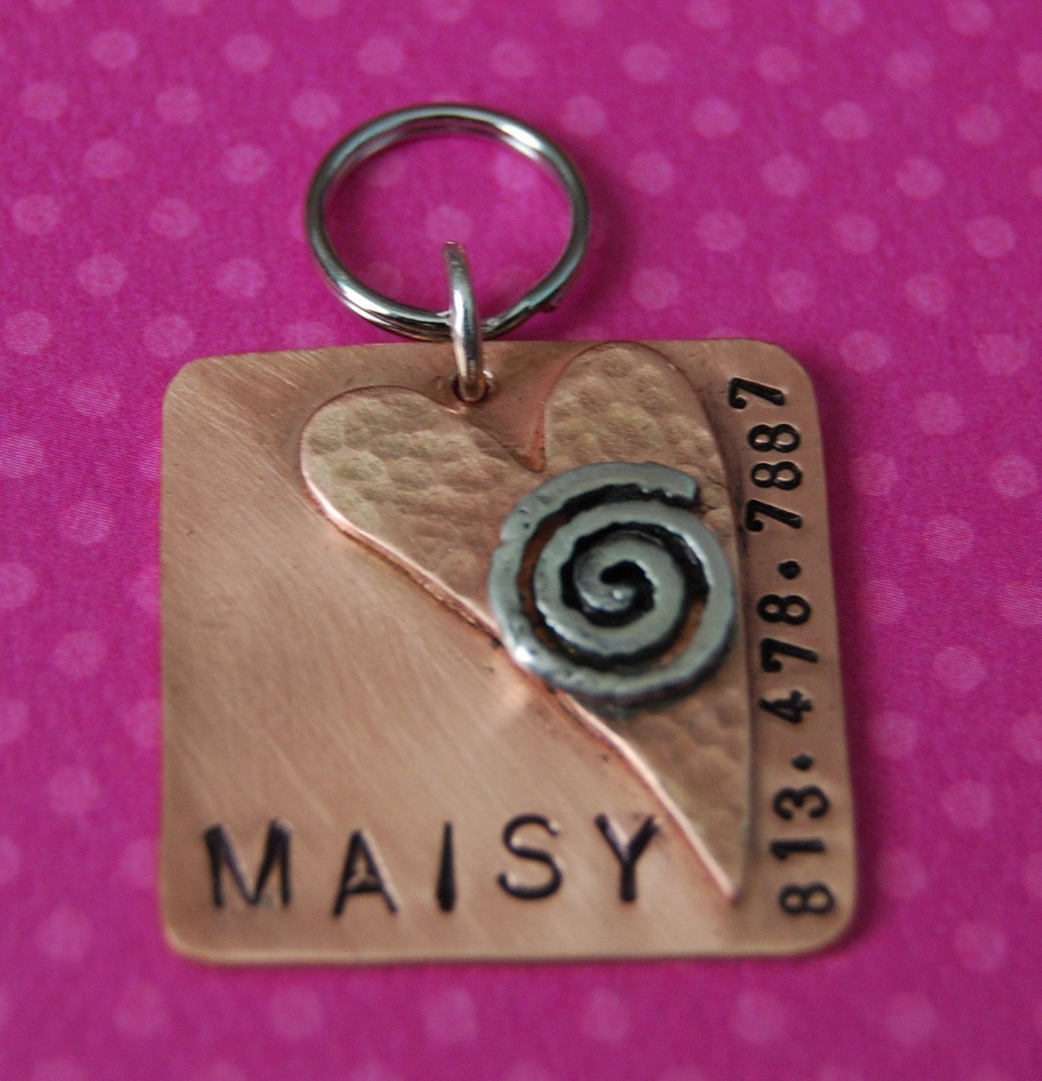 Dog Tag Square Lovin Posh Pet ID Tag Personalized Custom Identification ...