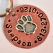 DOG TAG Perfect Paw 1inch Copper and Sterling Pet Id - Etsy