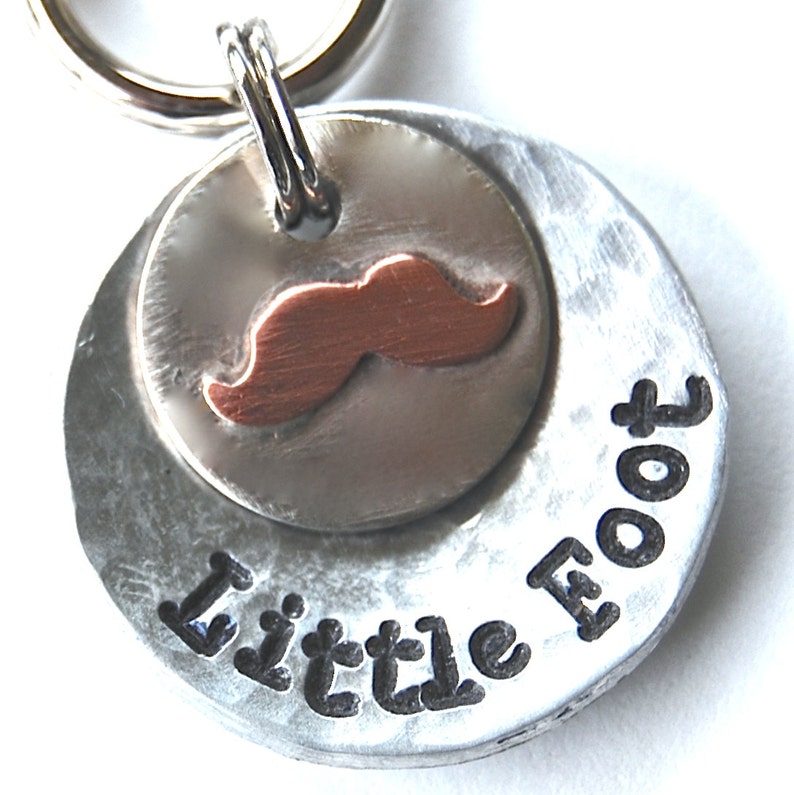 Multi Metal Mustache Pet ID Tag NEW DESIGN - Etsy