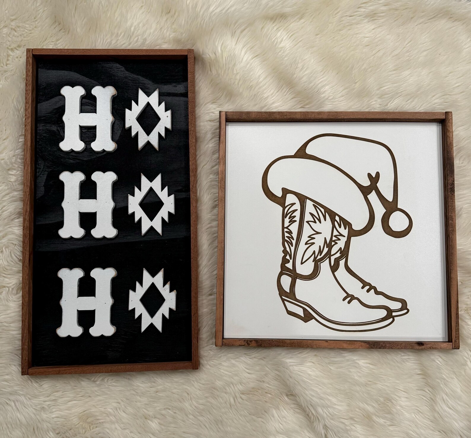 Country Christmas Sign Cowboy Boot Sign Cowboy Christmas Sign christmas ...