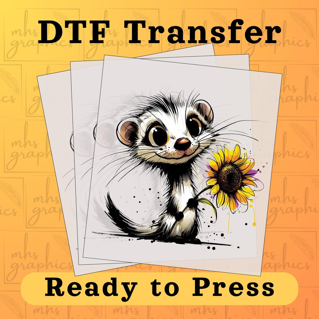 Happy Weasel DTF Transfer, Ready to Press, Sarcastic Shirts, Funny DTF ...