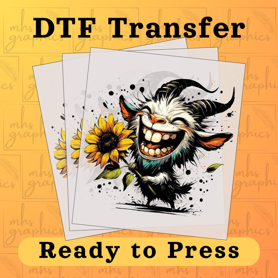 Funny Goat DTF Transfer, Ready to Press, Sarcastic Shirts, Funny DTF ...
