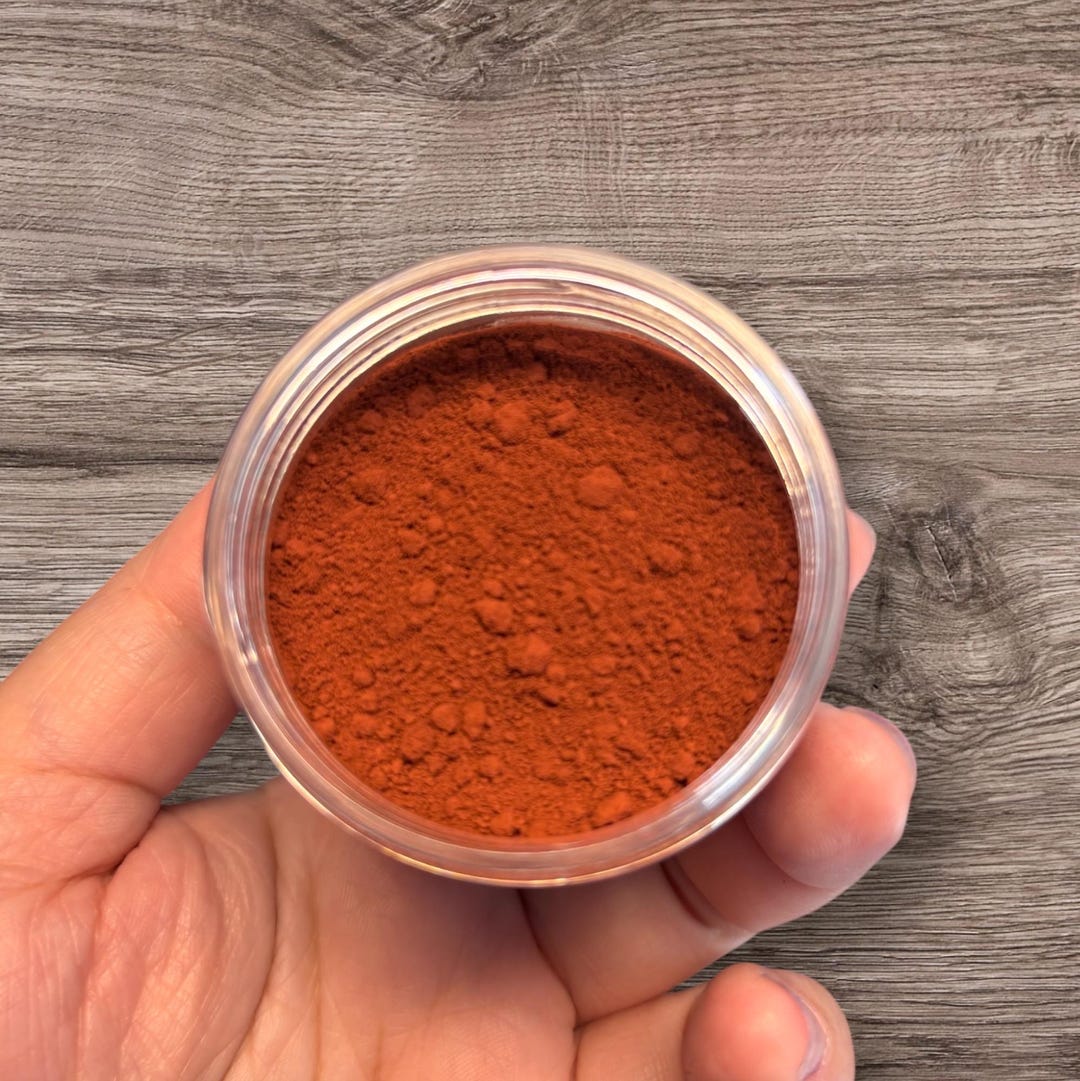 Iron Red Pigment Inorganic Mineral Pigment Non-toxic Dry Pigment - Etsy