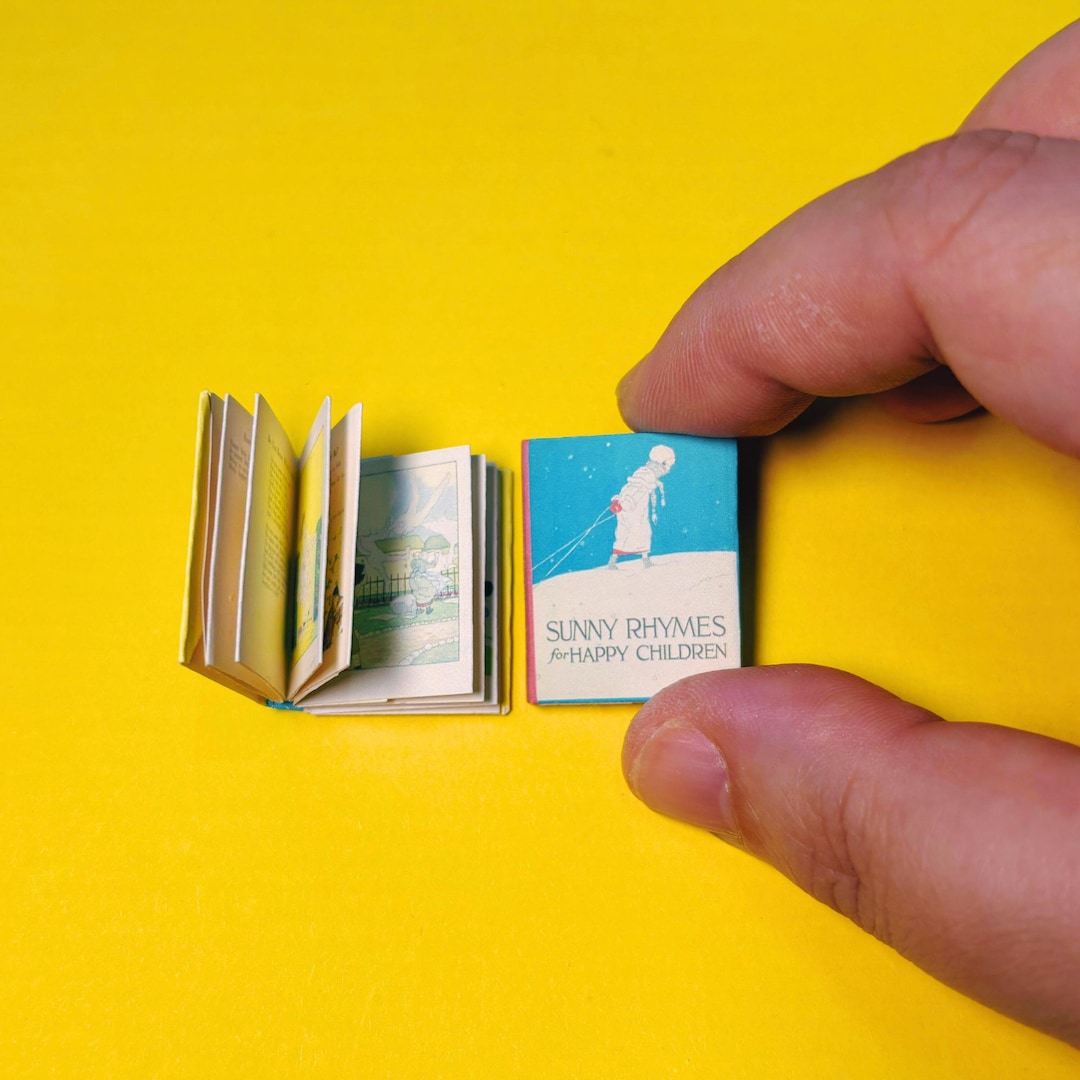 NEW! 2 Printable Openable 1:12th Scale Mini Books, DIY Digital PDF File ...