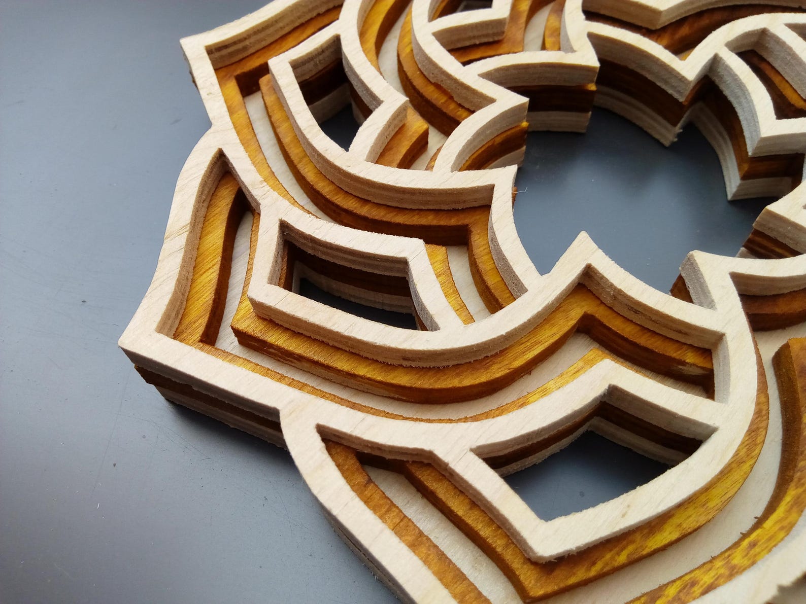 Layered Star Trivet , Glowforge Svg File , Wall Art Decor, Geometric ...