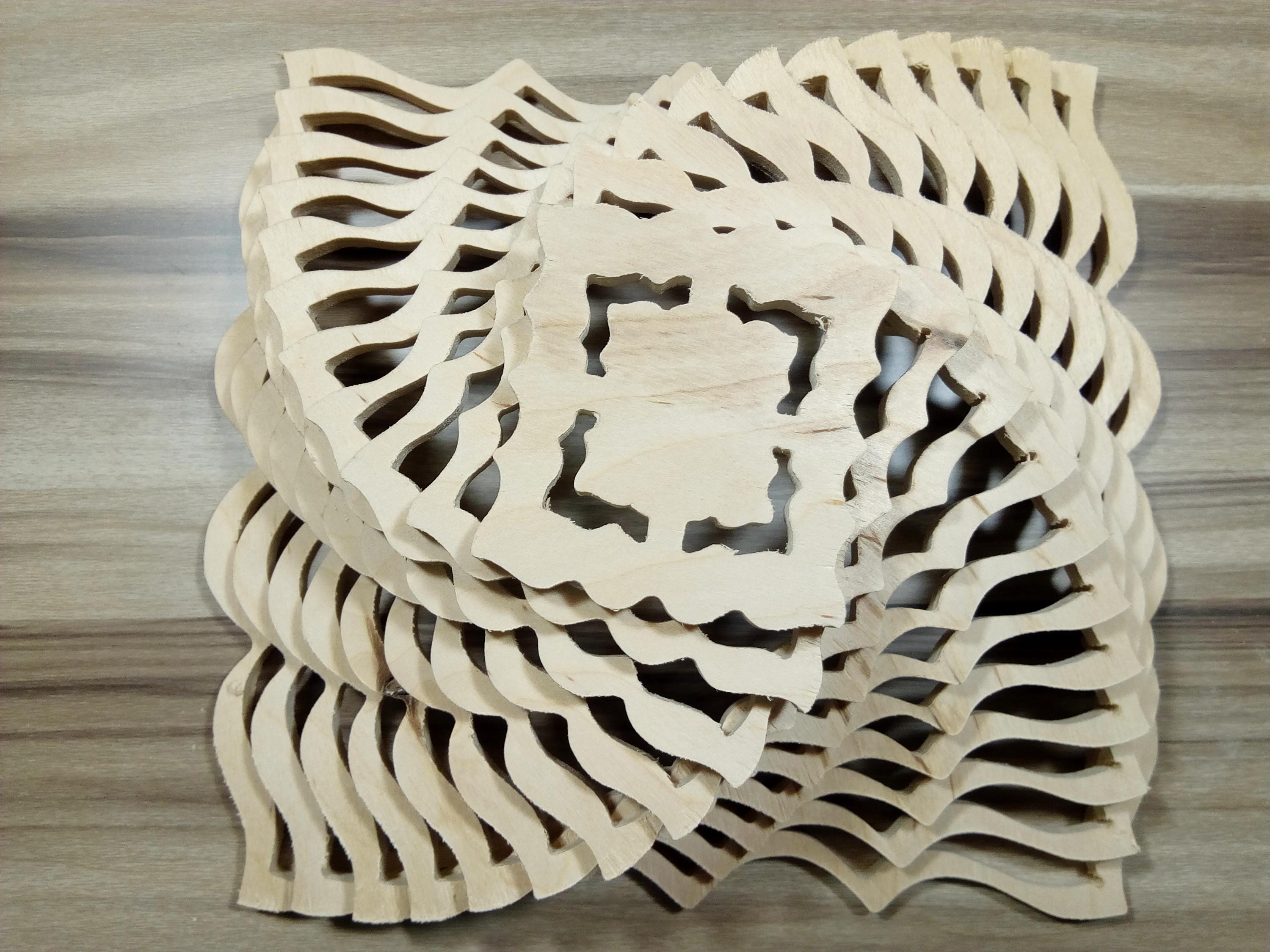 Bowl Laser Cut Vector File DXF, Basket Vector, Dish for Fruit Vector ...