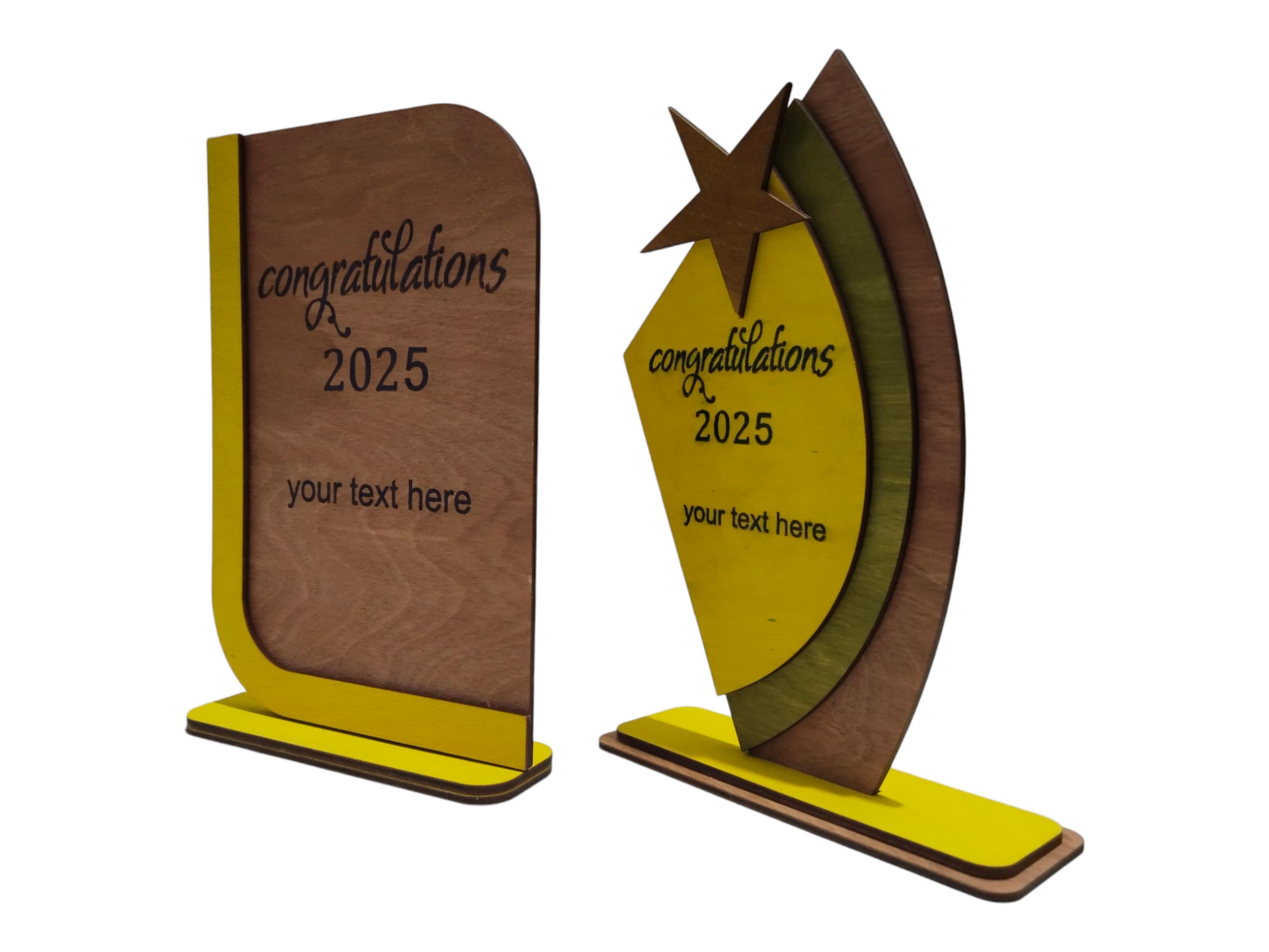 2 Different Designs Award Trophy Laser Cut Files Pack Award Trophy SVG ...