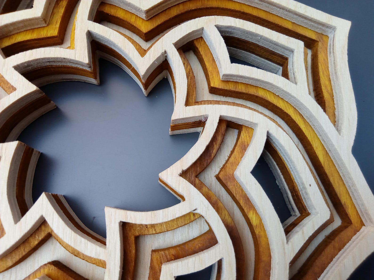 Layered Star Trivet , Glowforge Svg File , Wall Art Decor, Geometric ...