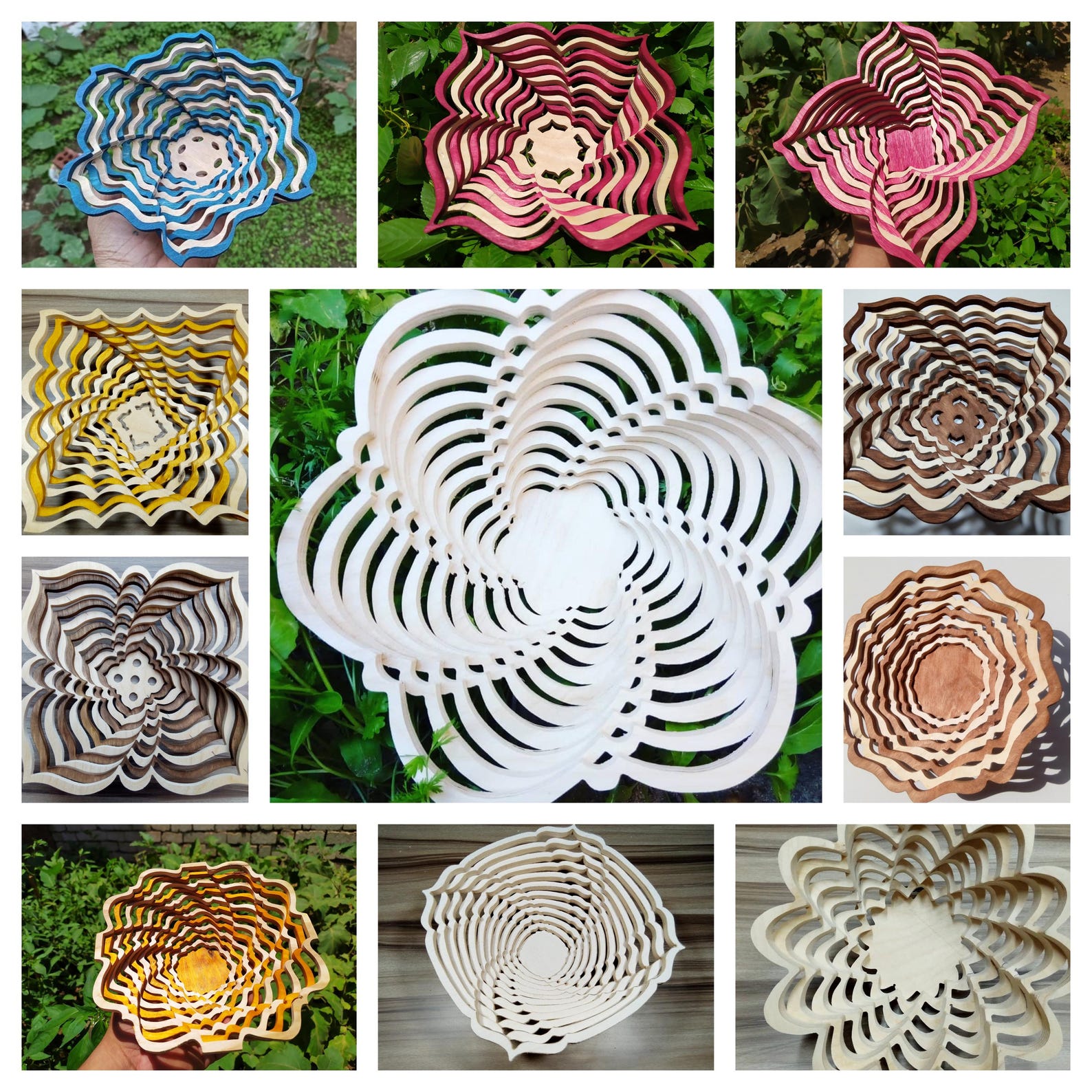 11 Bowl Patterns for Bowl Laser Cutting and Bowl Scroll Saw Cutting ...