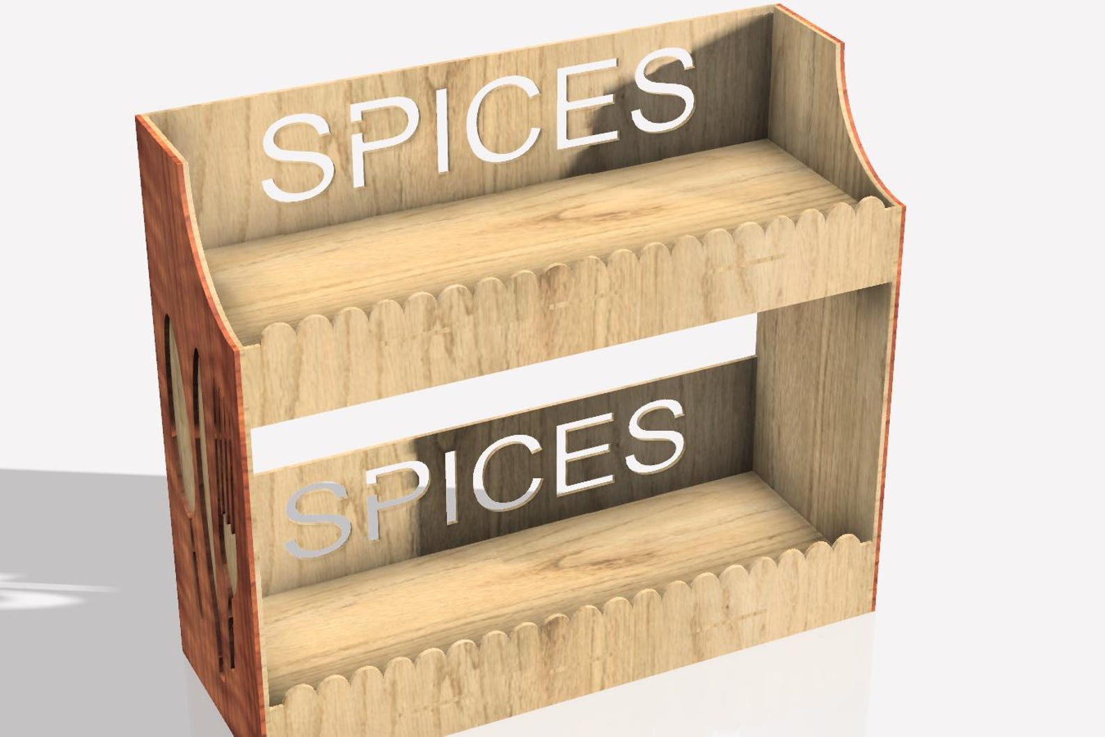 Spices Rack SVG File(3 , 4)mm Material- Laser Cutting Template for Wood ...