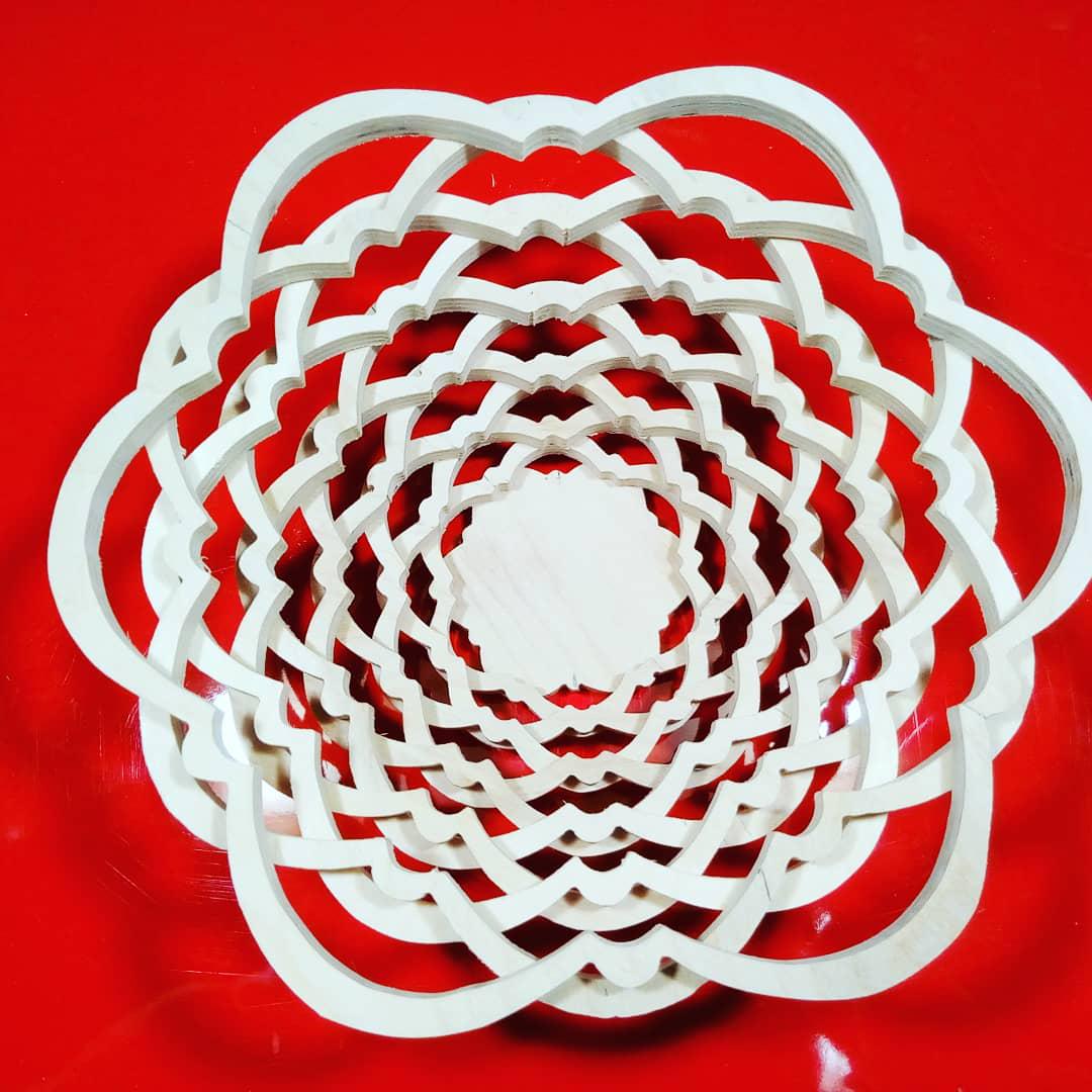 Bowl Laser Cut Vector File DXF, Basket Vector, Dish for Fruit Vector ...