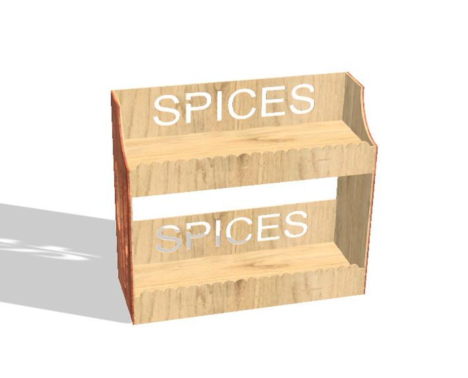 Spices Rack SVG File(3 , 4)mm Material- Laser Cutting Template for Wood ...