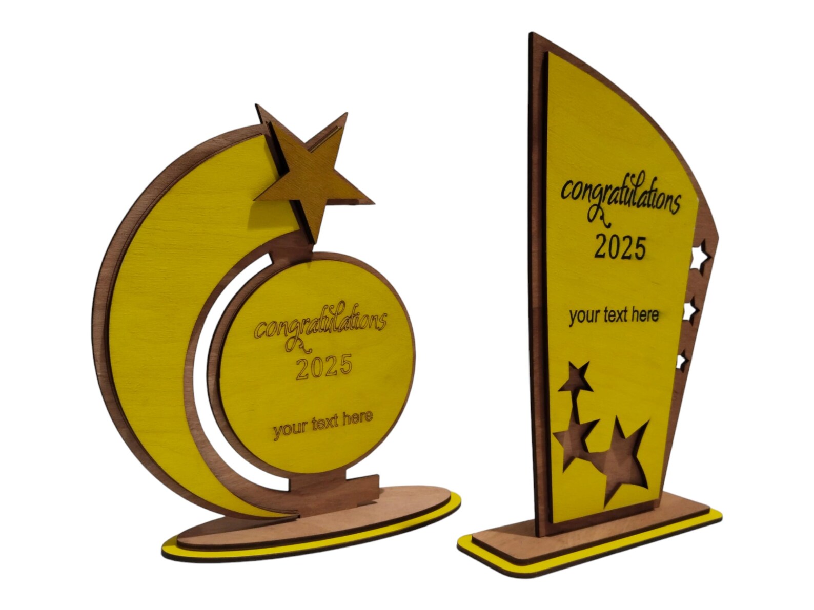 Award Trophy SVG for Laser Cutting 2 Awrds, Glowforge Award File ...